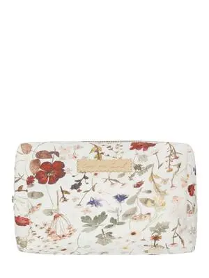 LILY AND LIONEL Linen Print Wash Bag - Floral Print