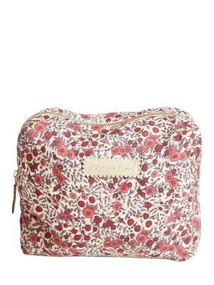 LILY AND LIONEL Linen Print Wash Bag - Pink