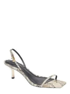 Schutz Judith Slingback Sandal - Platina Snake