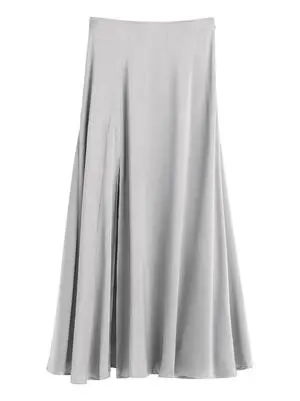 Cuyana Washable Charmeuse Maxi Skirt - Silver