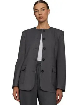 Rue Sophie Collarless Arlin Blazer - Grey