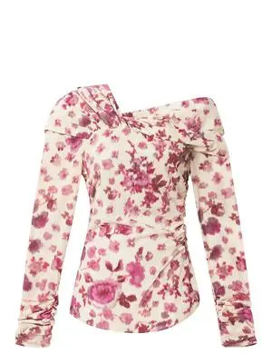 Isabel Marant Danka Rose Print Top - Pink