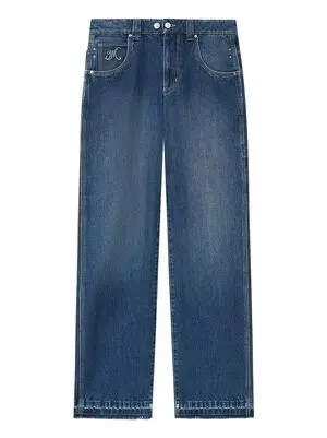 Isabel Marant Jeyda Organic Cotton Denim Jeans Blue