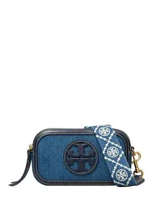 Tory Burch Mini Miller Crossbody Bag - Denim Multi/gold