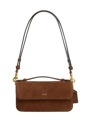 COACH® Elora Top Handle Crossbody Bag - Brass/warm Brown
