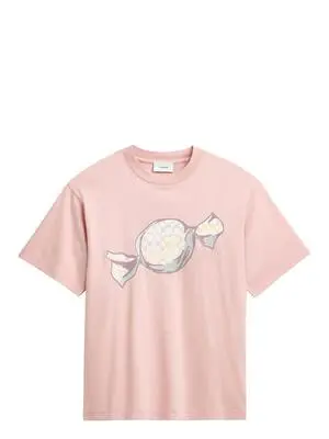 COACH Candy Relaxed T-shirt In Organic Cotton - Pink