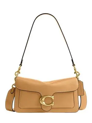 COACH Tabby Shoulder Bag 26 In Natural Grain Leather With Signature Hardware Brass/biscuit