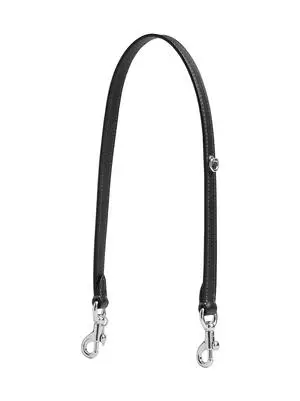 COACH Short Strap With D-Ring Silver/black