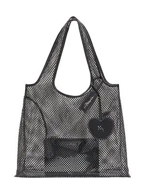 3.1 Phillip Lim Extra Large Embellished Mesh Market Tote Bag - Black