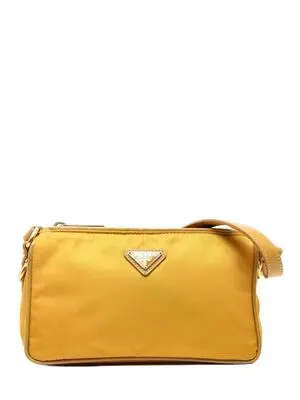 Prada 2000-2013 Tessuto Shoulder Bag - Yellow
