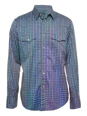 TOM FORD Check-print Shirt - Blue