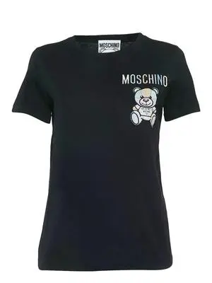 Moschino Cotton Teddy Bear T-shirt - Black