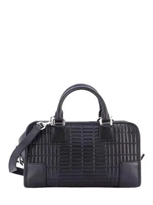 Loewe Amazona 28 Satchel Quilted Leather - Black