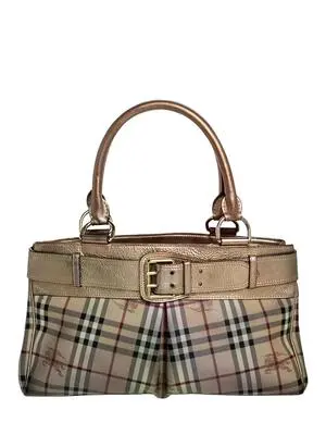 Burberry Haymarket Check Tote Bag - Neutrals