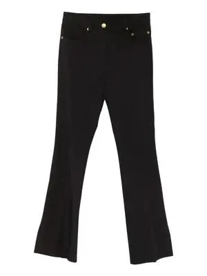 John Galliano 1990s Flared Trousers - Black