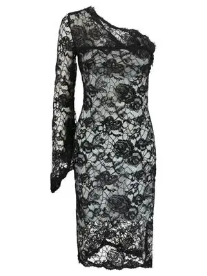 Emilio Pucci Lace-detailing Midi Dress - Black