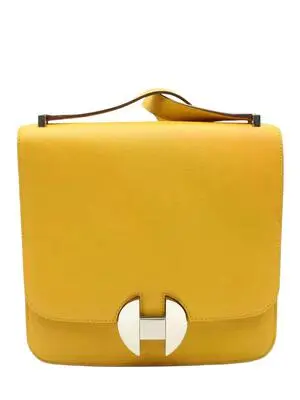 Hermès 2002 Evercolor Shoulder Bag - Yellow