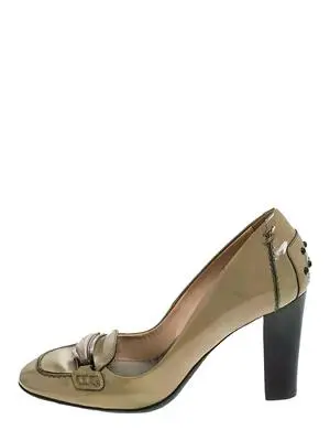 TOD'S 90mm Leather Heeled Pumps - Neutrals