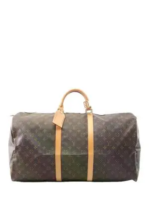 LOUIS VUITTON Keepall Bandoulière 60 Tote Bag - Brown
