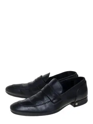 LOUIS VUITTON Leather Loafers - Black