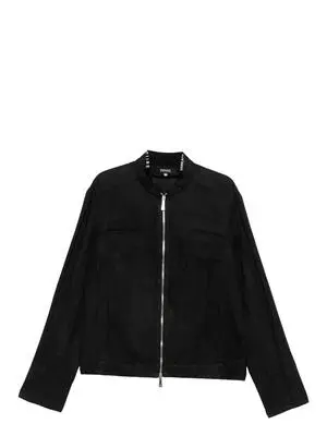 Versace 2000s Linen Jacket - Black