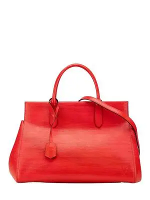 LOUIS VUITTON 2014 Epi Marly Mm Satchel - Red