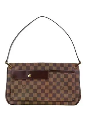 LOUIS VUITTON Damier Ebene Aubagne Shoulder Bag 2000-2010 - Brown