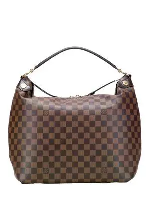 LOUIS VUITTON 2016 Damier Ebene Duomo Hobo Shoulder Bag - Brown