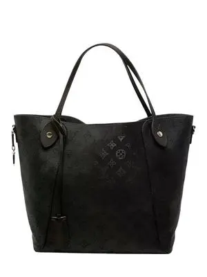 LOUIS VUITTON 2020 Monogram Mahina Hina Mm Tote Bag - Black