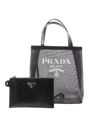 Prada Sequin-embellished Tote Bag - Black