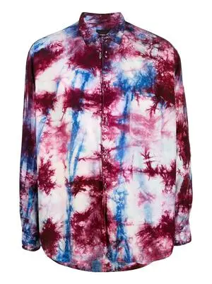 Comme Des Garçons 2000s Tie-dye Shirt - Purple
