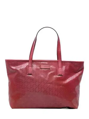 Gucci Gg Imprime Medium Tote Bag - Red