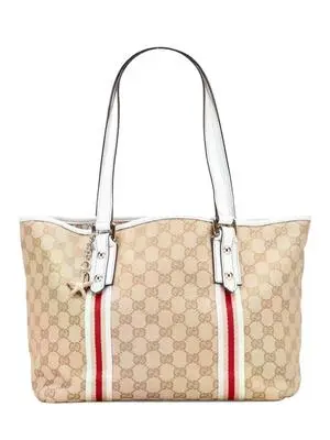 Gucci Gg Canvas Jolicoeur Tote - Brown