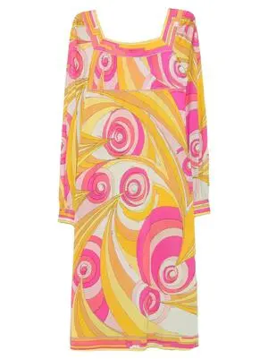 Emilio Pucci 1960s Swirl-print Dress - Yellow