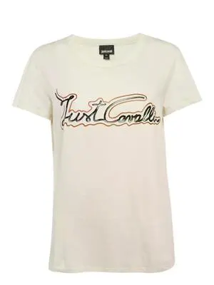 Just Cavalli 2024 Logo-print T-shirt - White