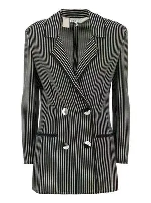Gianfranco Ferre Striped Blazer - Black