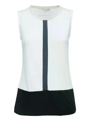 Max Mara Colour-block Sleeveless Blouse - White