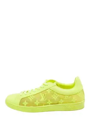 LOUIS VUITTON Leather Monogram Sneakers - Yellow