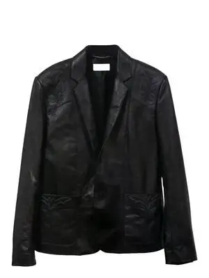Saint Laurent Leather Jacket - Black
