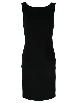 Prada Scoop-back Sleeveless Dress - Black