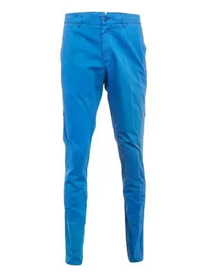 LANVIN Cotton Gabardine Trousers - Blue