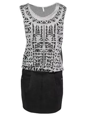 Faith Connexion 2014 Geometric Mesh Dress - Grey