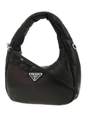 Prada Soft Shoulder Bag - Black