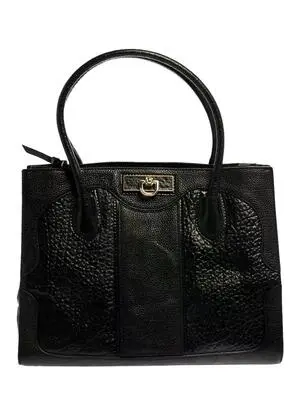 Dkny Textured-leather Tote Bag - Black