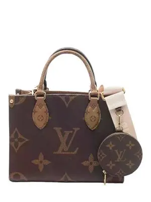 LOUIS VUITTON 2021 On-the-go Pm Tote Bag - Brown