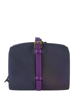 Hermès Simone Leather Handbag - Purple