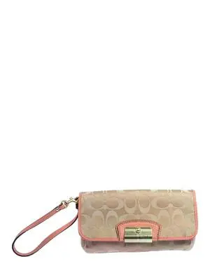 Coach Monogram-print Clutch Bag - Neutrals