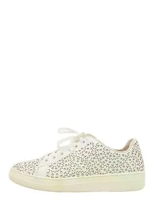 Alaïa Laser-cut Low-top Sneakers - White
