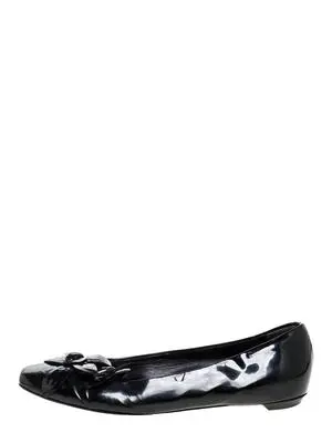 Gucci Leather Ballet Flats - Black