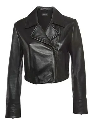 SPORTMAX Leather Cropped Jacket